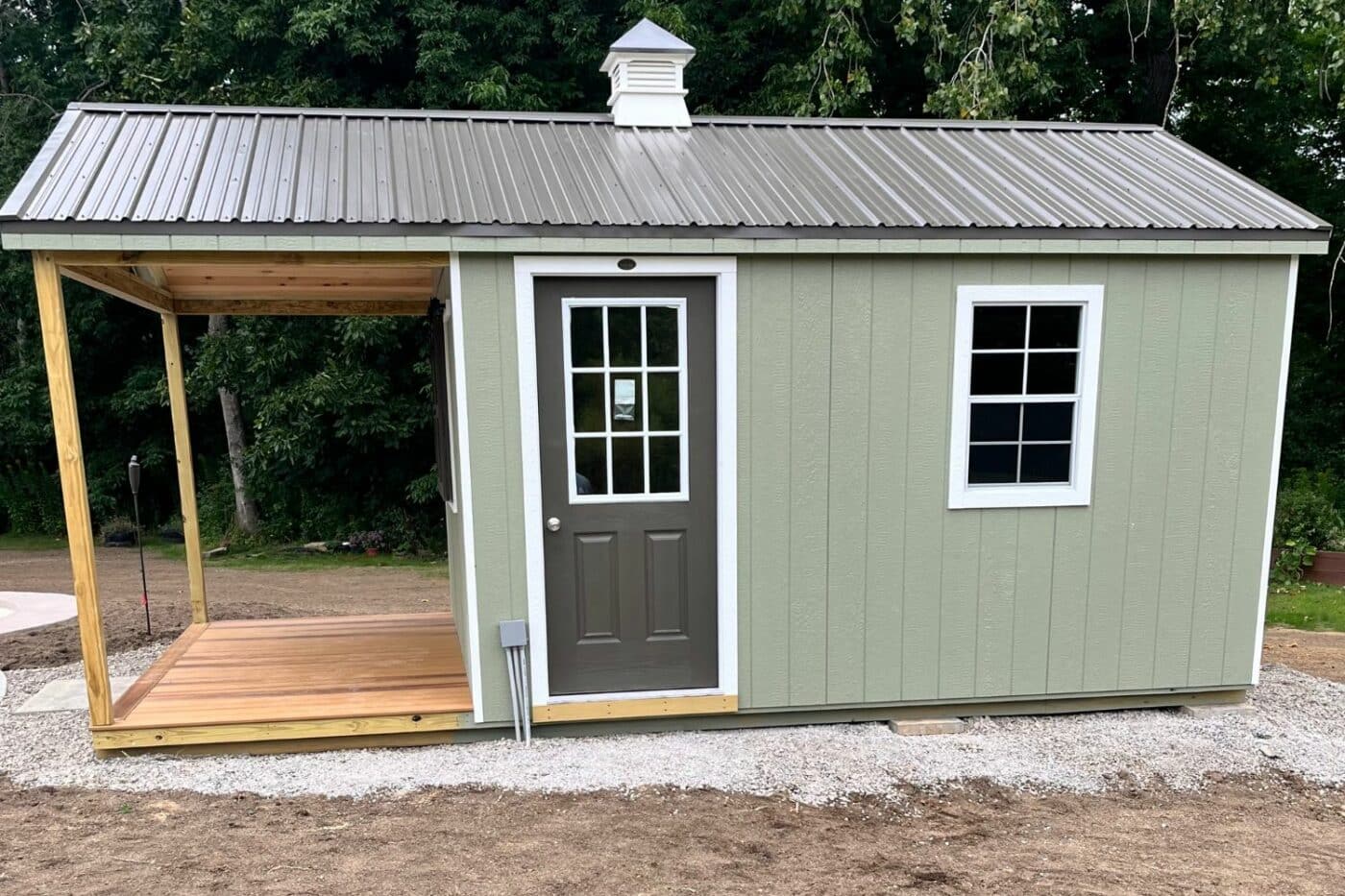 Gable Porch Cabins in New York | Sheds by Fisher