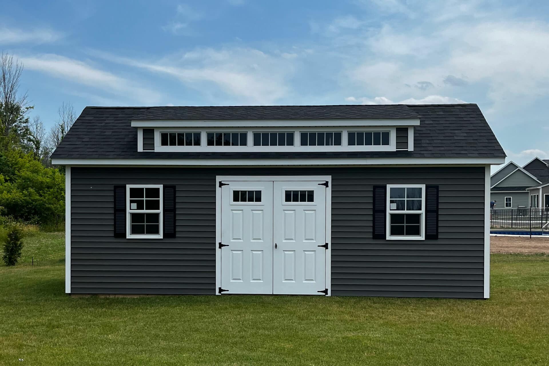 Gable Porch Cabins in New York | Sheds by Fisher